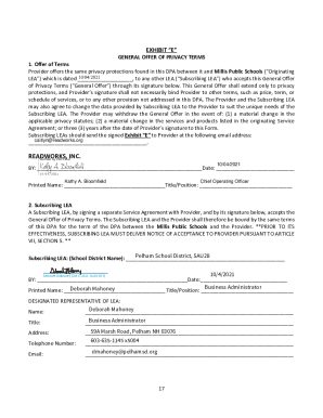 Fillable Online student data privacy agreement Fax Email Print - pdfFiller