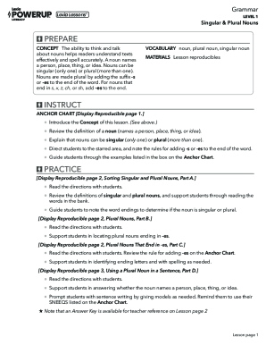 Fillable Online Lexia PowerUp: Subject-Verb Agreement Song - YouTube ...