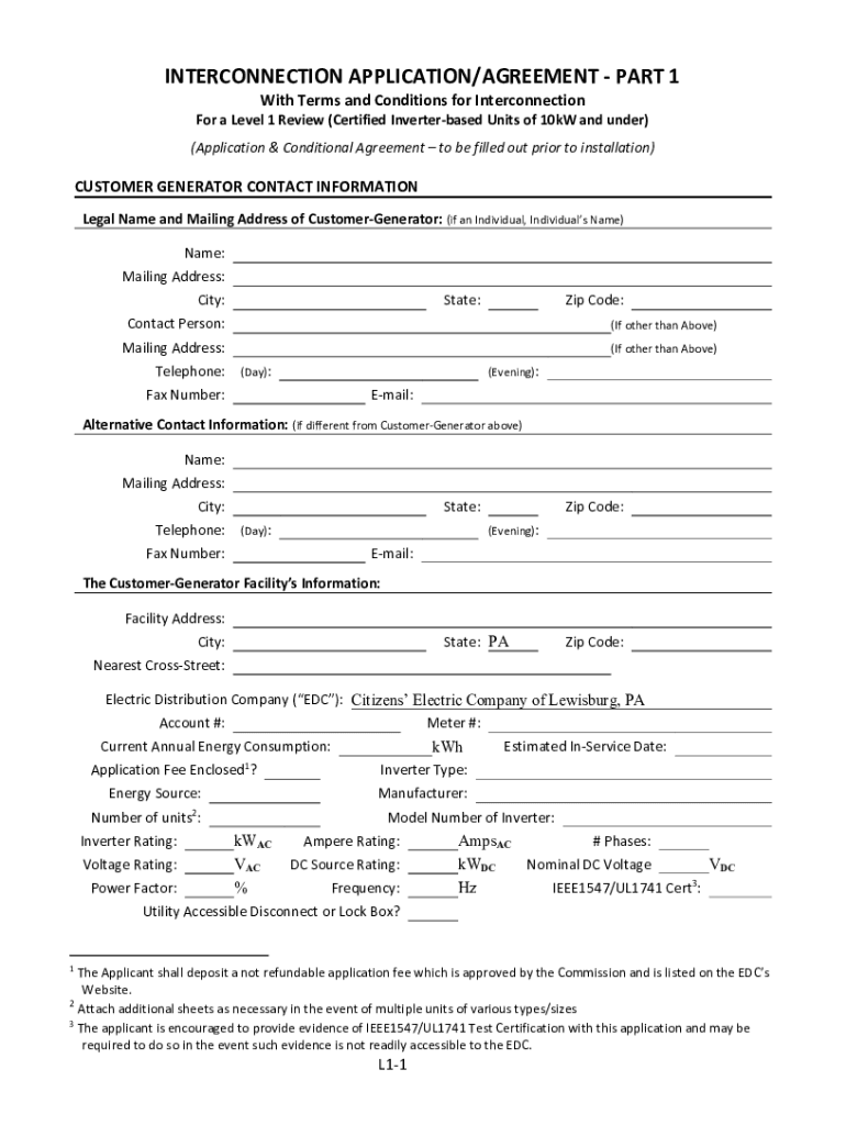 Fillable Online With Terms and Conditions for Interconnection Sample Clauses Fax Email Print ...