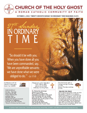 Fillable Online Twenty-Seventh Sunday in Ordinary Time, Cycle C Fax ...