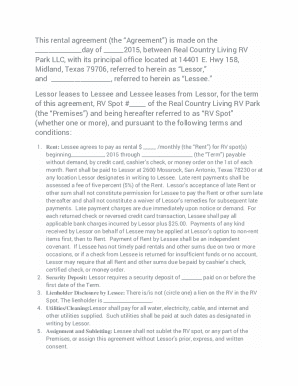 Fillable Online This rental agreement (the Agreement) is made on the of ... Fax Email Print ...