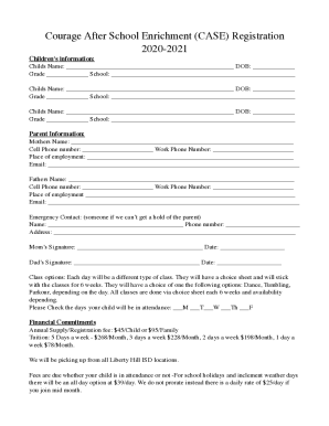 Fillable Online CASE Registration Fax Email Print - pdfFiller