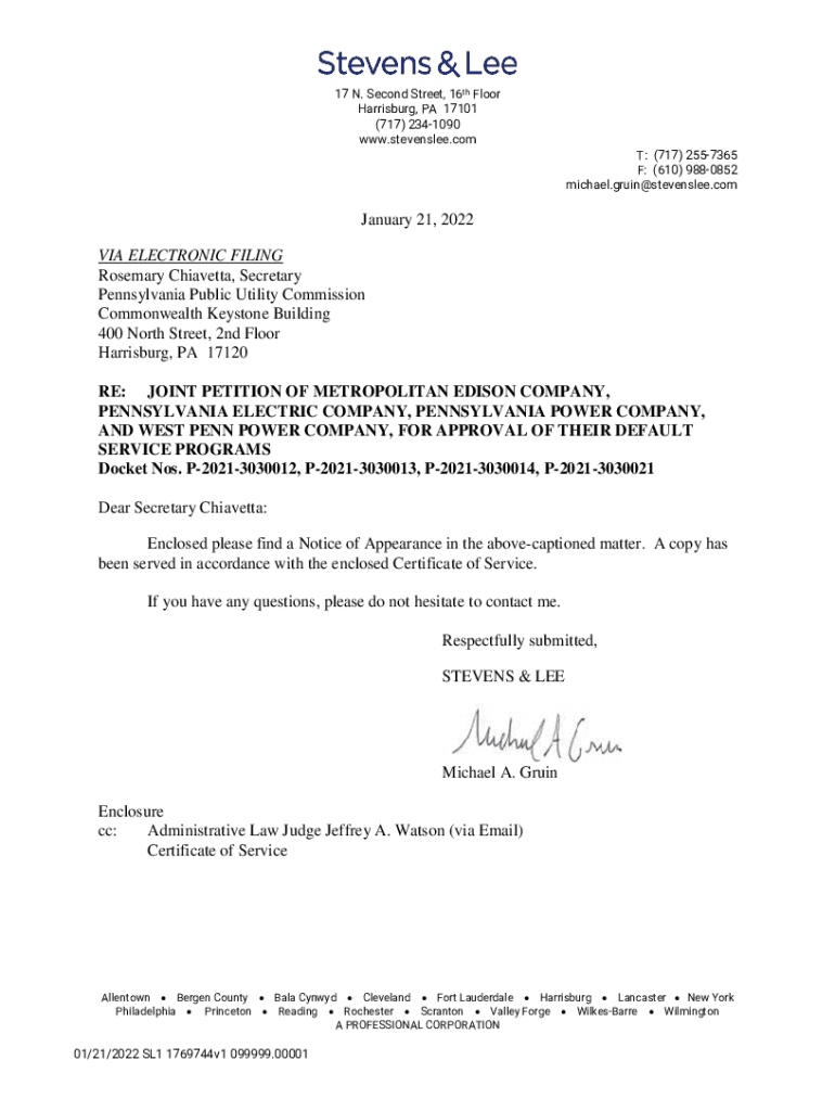 Fillable Online Gruin Entry of Appearance Fax Email Print - pdfFiller