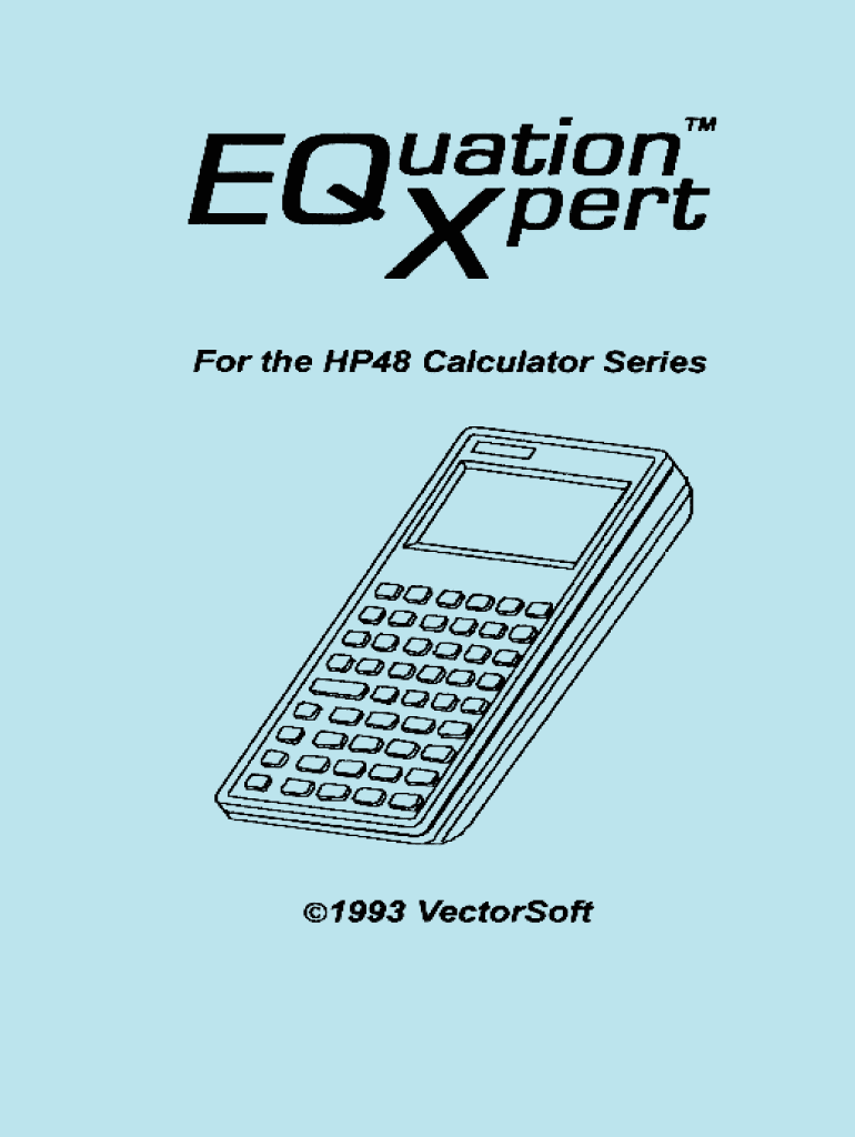 Fillable Online Quick Guide to the HP 48 Super Calculator Fax Email ...