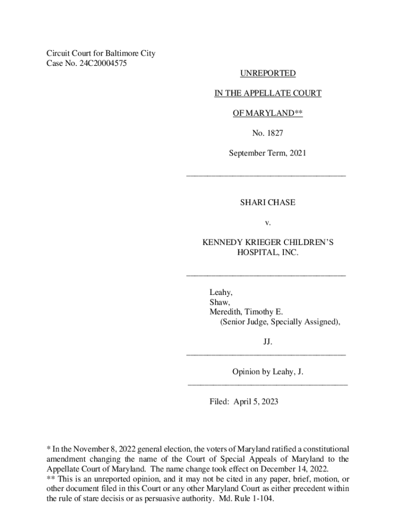 Fillable Online Grimes v. Kennedy Krieger Institute, Inc., 366 Md. 29 ...