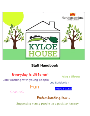 Fillable Online Children and Young People's Handbook Kyloe House ...