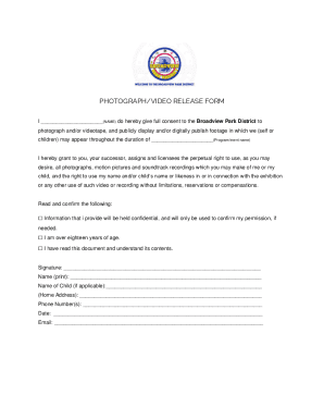 Fillable Online I (NAME) do hereby give full consent to the Broadview ...