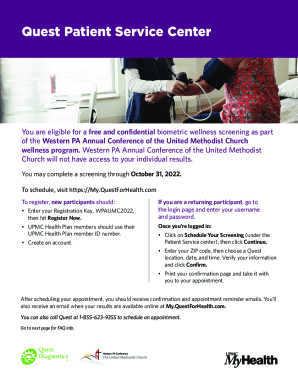 Fillable Online Off-site biometric screening detailed instructions Fax ...