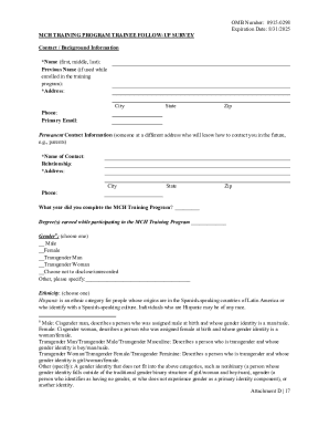 Fillable Online mchb hrsa 5000-23 Certificate of Training - OMB 1219 ...