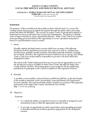 Fillable Online appendix 9 - strike team and mutual aid deployment Fax Email Print - pdfFiller