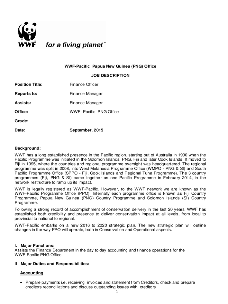 Fillable Online d2ouvy59p0dg6k cloudfront Job opportunity with WWF ...