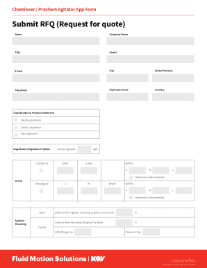 Fillable Online Submit RFQ (Request for quote) Fax Email Print - pdfFiller