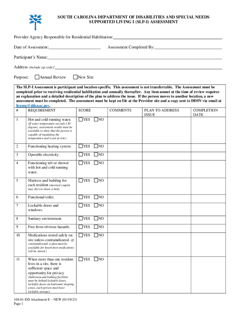 Fillable Online ddsn sc 100-28 SCDDSN Certification and Licensure of ...