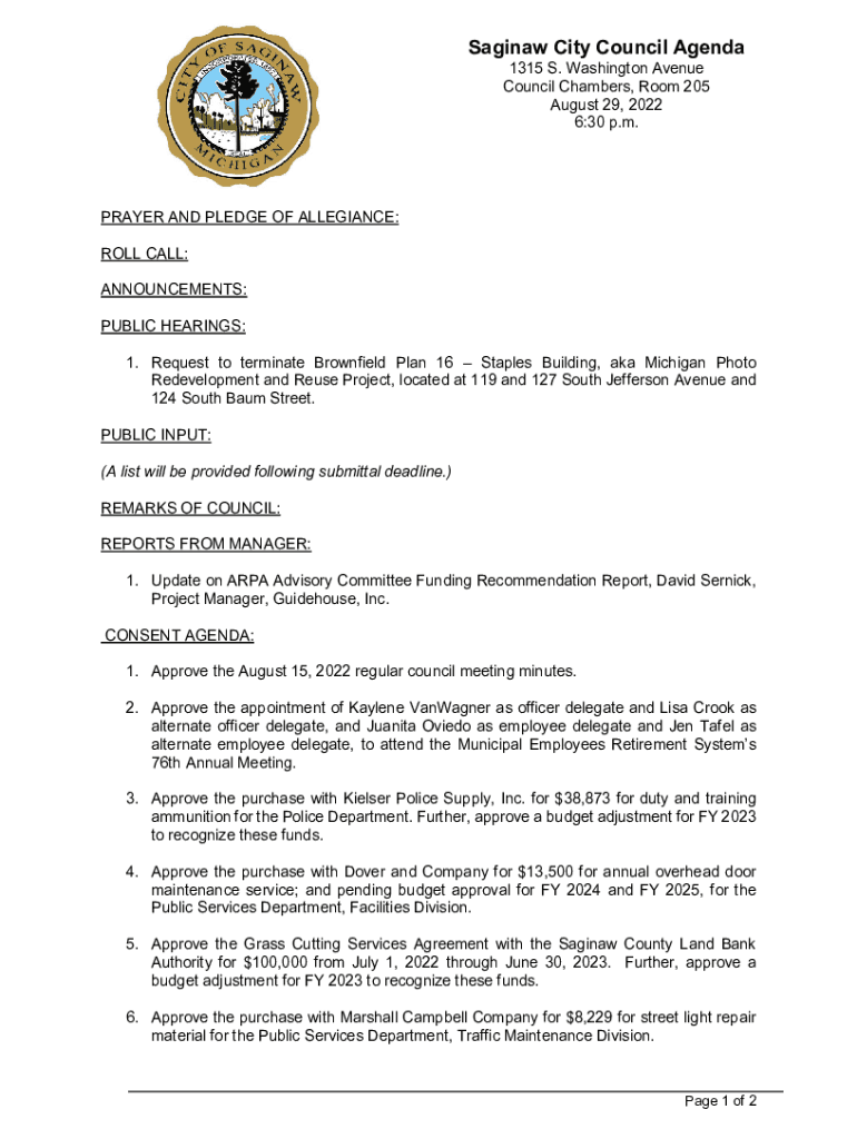Fillable Online Request to terminate Brownfield Plan 16 Staples Building, aka Michigan Photo Fax ...