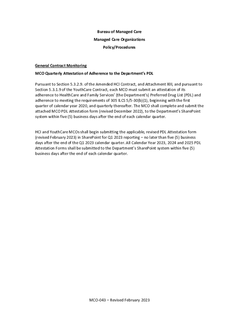 Fillable Online hfs illinois POLICY and PROCEDURE GUIDE MANAGED CARE ... Fax Email Print - pdfFiller
