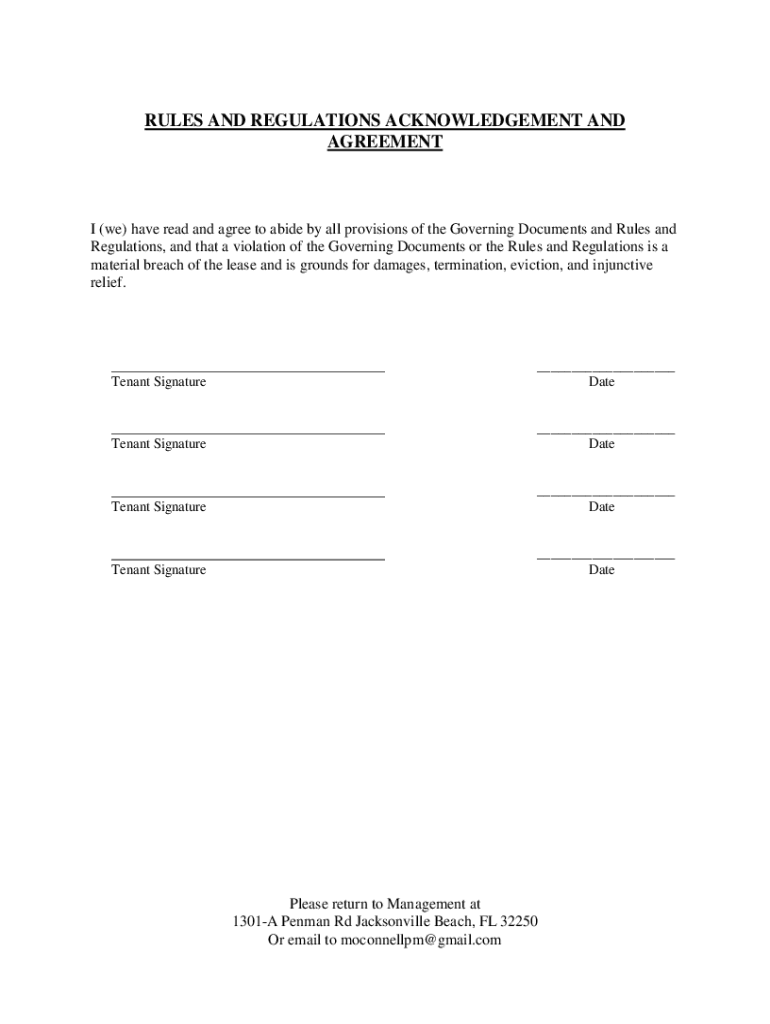 Fillable Online Planning And Enforcing HOA Rules For Renters Fax Email Print - pdfFiller