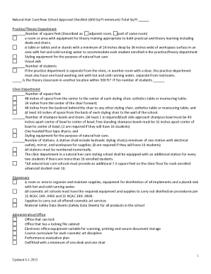 Fillable Online Salon Self-inspection Checklist Fax Email Print - pdfFiller