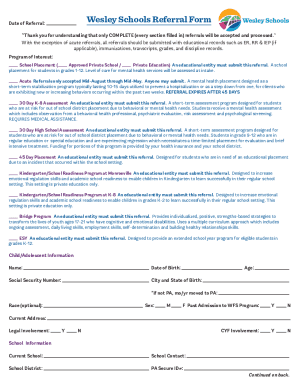 Fillable Online What is a School Discipline Referral? - Meaning ...