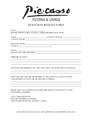 Fillable Online Shoprite Donation Request Form ; Project YES. Karasick ...