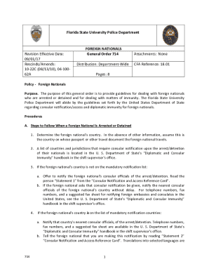 Fillable Online police fsu 201 - Limits of Authority-Arrest Procedures ...