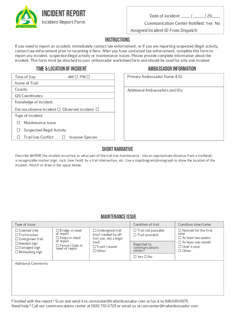 Fillable Online Abbreviated Ground Accident Report - U.S. Army ...