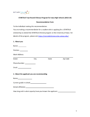 Fillable Online How to make Recommendation Letter For China Scholarship ...