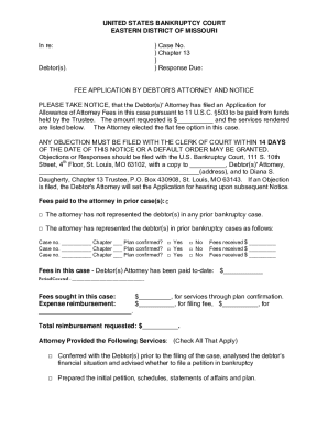 Fillable Online Notice of Increase in Chapter 13 Attorney Fees Fax ...