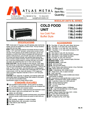 Fillable Online Refrigerated Cold Food Tables for Buffets & Serving ...