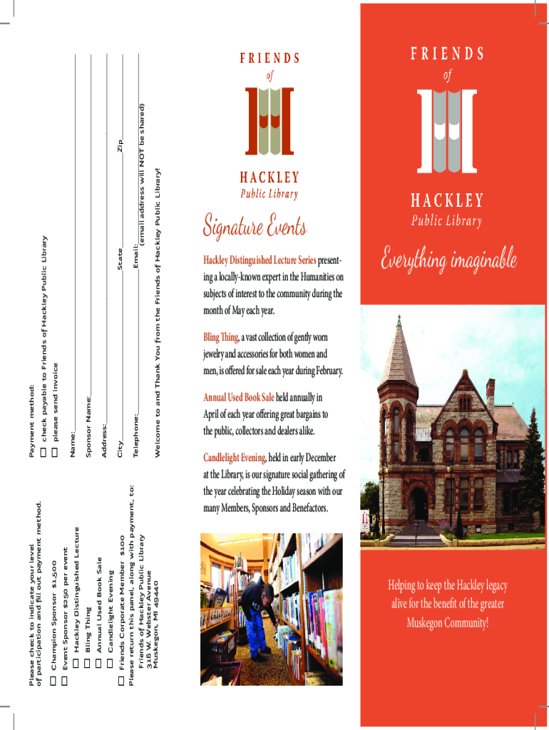 Fillable Online As Hackley Public Library reopens on June 15, a focus ...