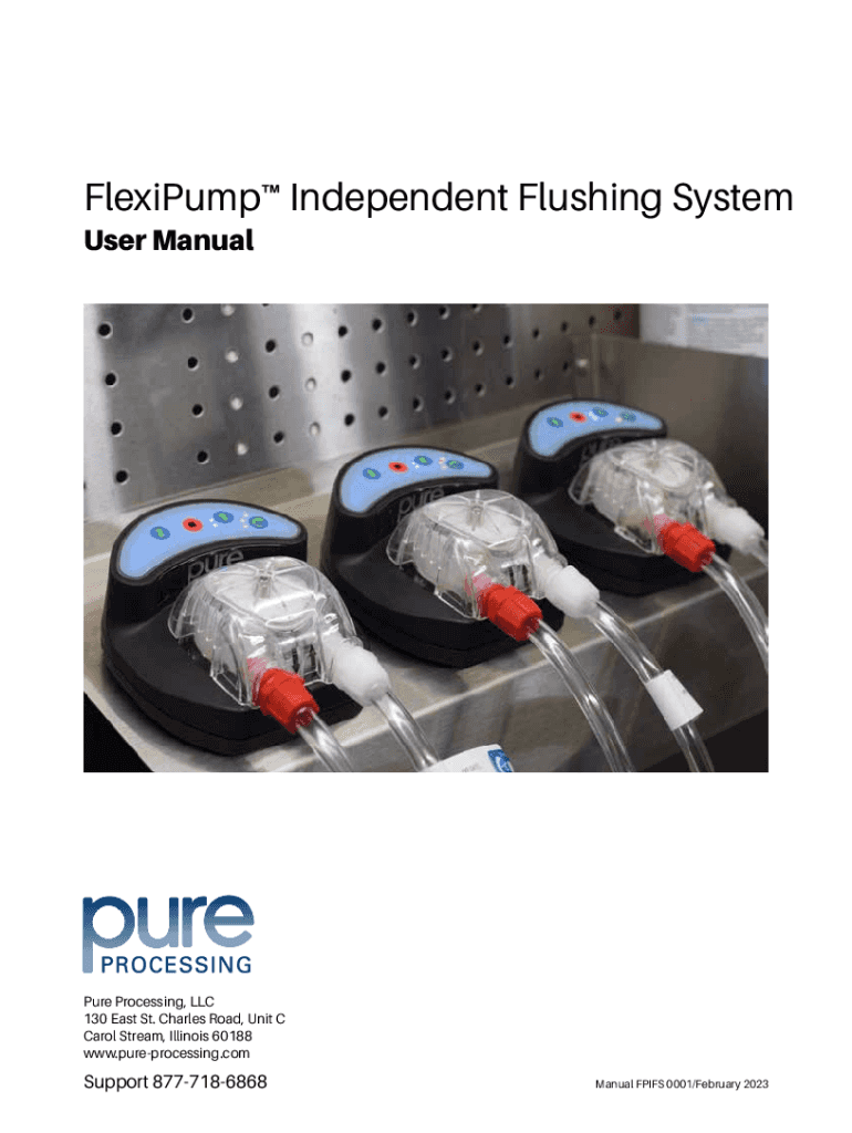 Fillable Online The FlexiPump Independent Flushing System was created ...