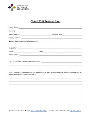 Fillable Online building request form for basic church activities ...