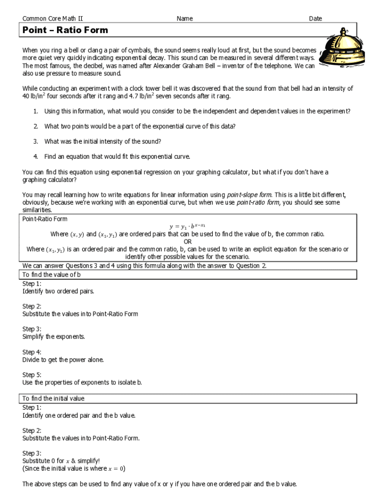 Fillable Online Lesson - Point Ratio Form.docx Fax Email Print - pdfFiller