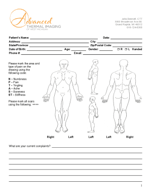 Fillable Online Full Body Intake Form +ATI.doc Fax Email Print - pdfFiller