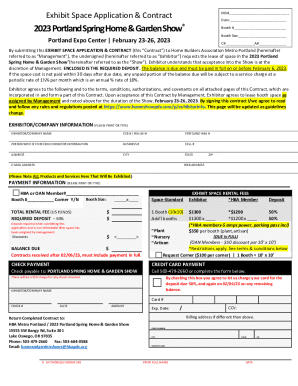 Fillable Online Exhibit Space Application Definition Fax Email Print ...
