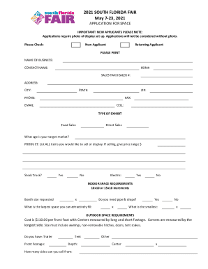 Fillable Online 2021 May Fair Application Fax Email Print - pdfFiller