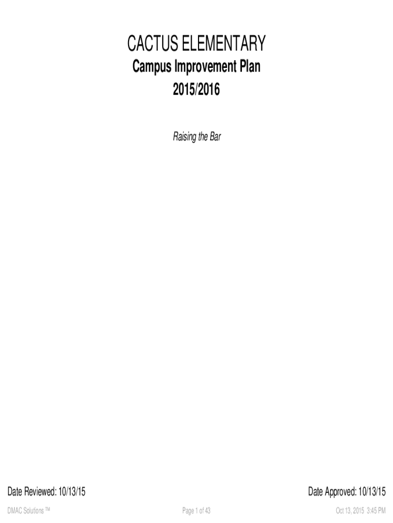 Fillable Online Dumas Independent School District Cactus Elementary ... Fax Email Print - pdfFiller