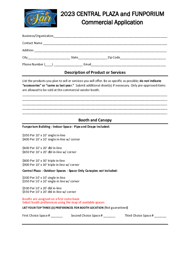 Fillable Online Commercial Application Fax Email Print - pdfFiller