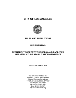 Fillable Online bca lacity City Of Los Angeles Housing Department Code ...