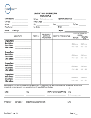 Fillable Online SDVOB Form 7564-107 -Utilization Plan. ... Fax Email Print - pdfFiller