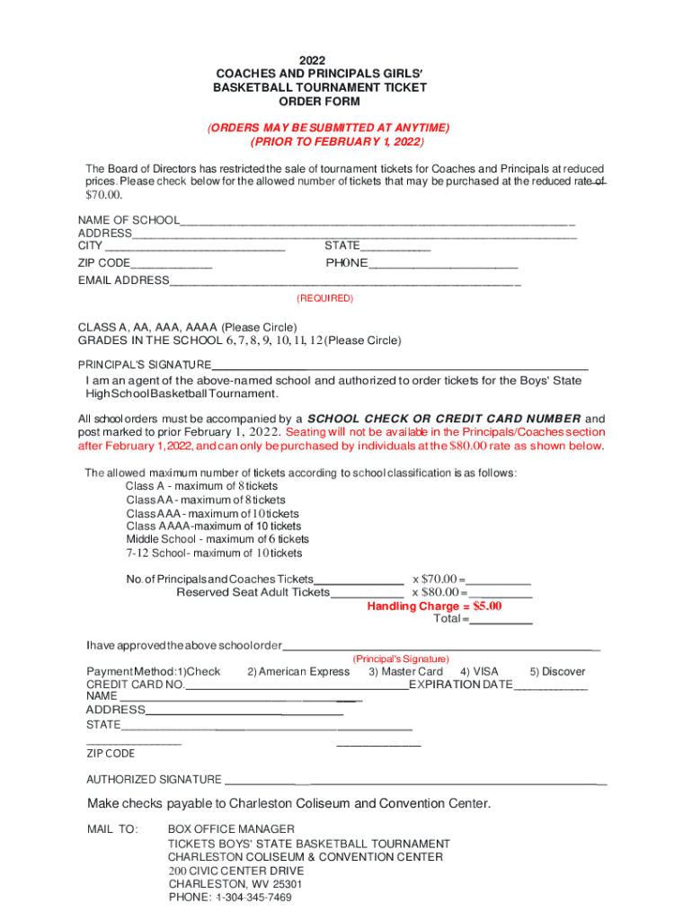 Fillable Online Make checks payable to Charleston Coliseum and ... Fax Email Print - pdfFiller