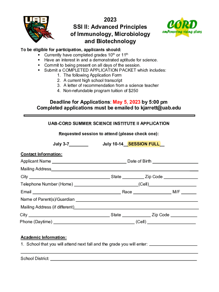 Fillable Online SSI II: Advanced Principles Fax Email Print - pdfFiller