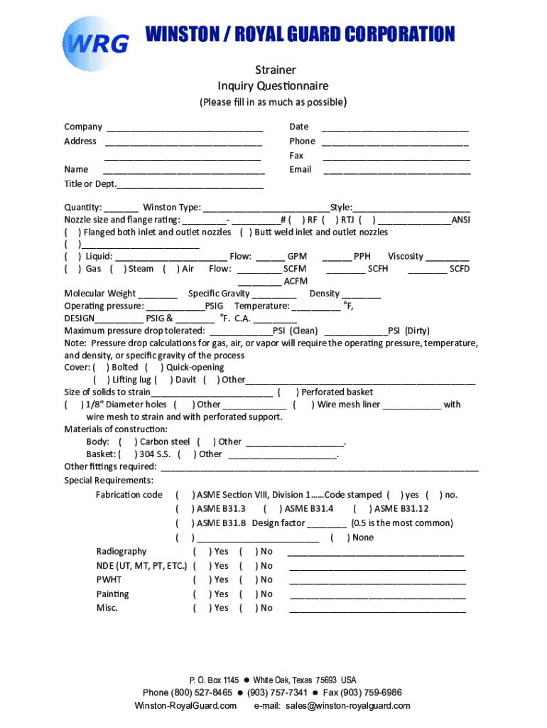 Fillable Online Glossary Of TermsWinston/Royal Guard Corporation Fax Email Print - pdfFiller