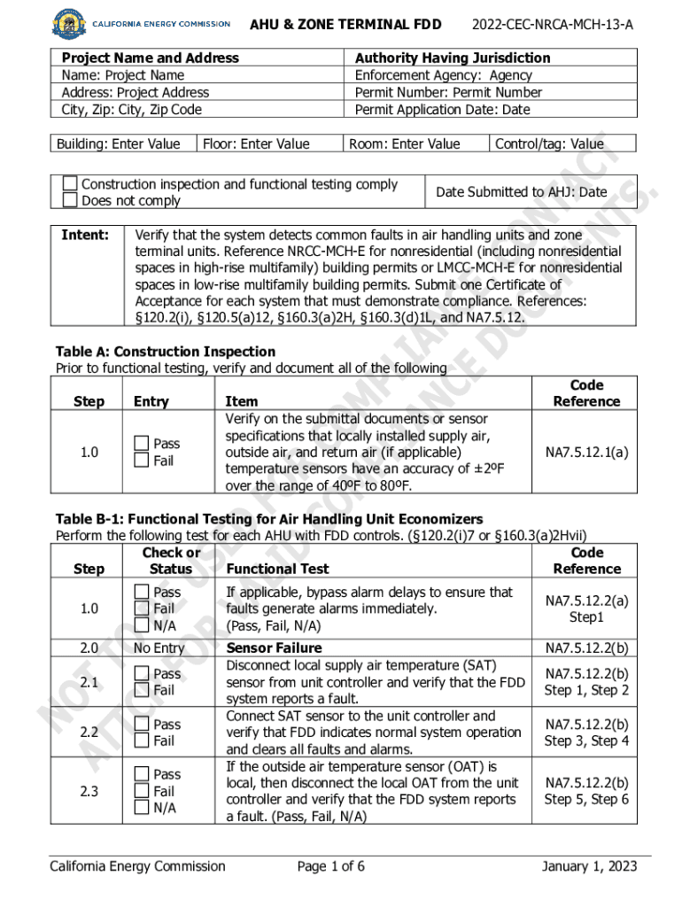 Fillable Online What is an air handling unit (AHU)? Fax Email Print ...