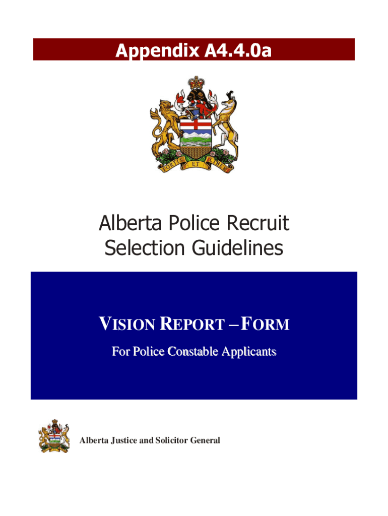 Fillable Online experienced police officer employment application form ...