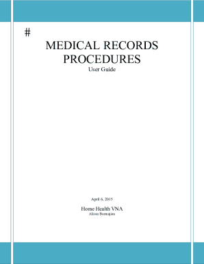 Fillable Online Medical Records Procedures 3 Index Master March 2015 ...