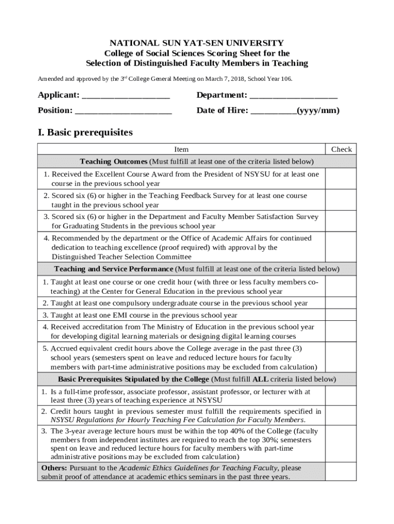 Sun Yat-sen University Handbook Doc Template | pdfFiller