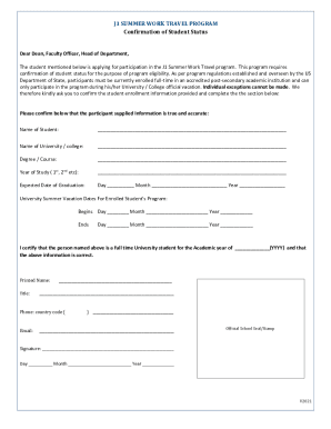 Fillable Online J1 Student Status Confirmation Form with Stamp.docx Fax ...