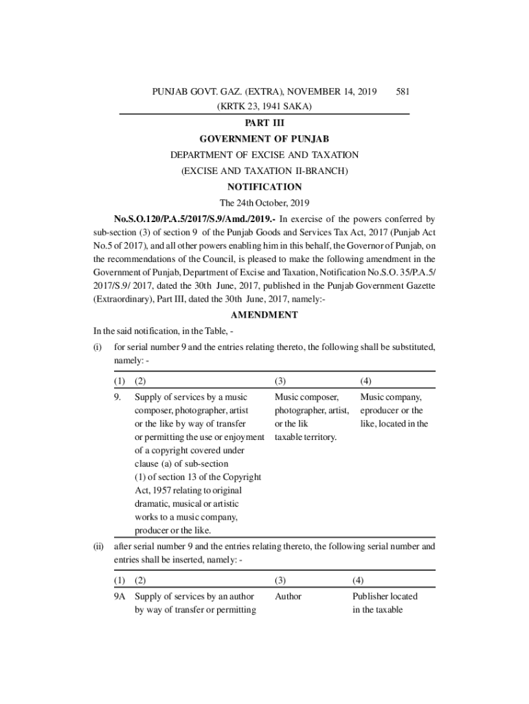 Fillable Online PART III GOVERNMENT OF PUNJAB DEPARTMENT OF ... Fax Email Print - pdfFiller