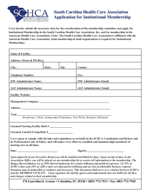 Fillable Online Member FormsSC DHHS Fax Email Print - pdfFiller