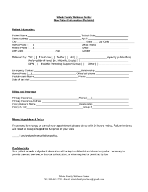 Fillable Online Fillable pdf psychotherapy intake form Fax Email Print ...